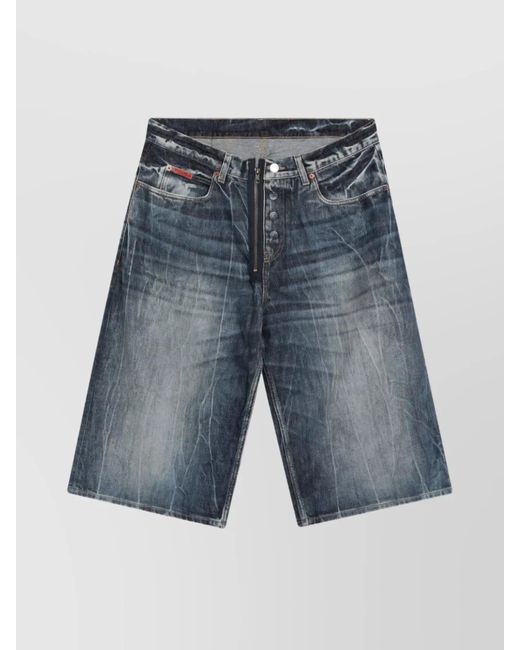 Martine Rose Acid Wash Denim Bermuda Shorts in Blue for Men | Lyst UK