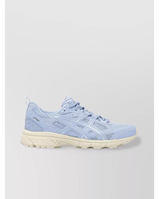 Asics Mesh Panel Slip-On Sneakers With Textured Sole in Blue for Men ...