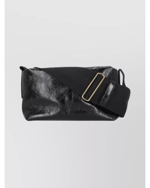 Uma Wang Rectangular Leather Shoulder Bag in Black | Lyst UK