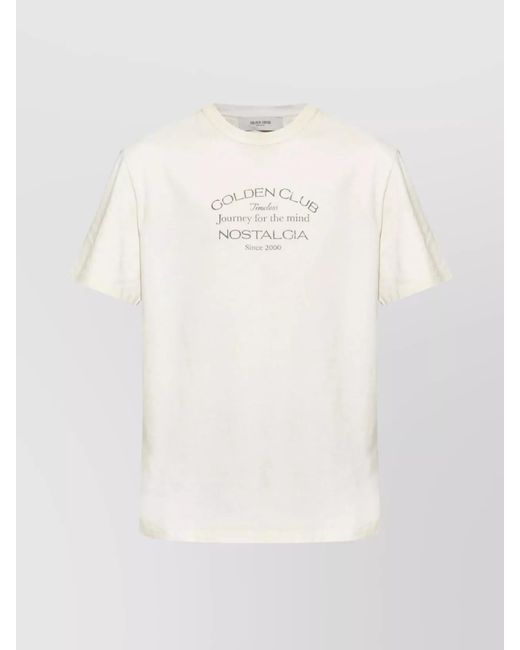 Golden Goose Starry Crew Neck T-Shirt in White for Men | Lyst UK