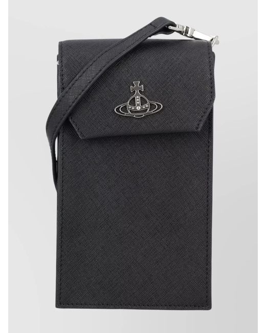 Vivienne Westwood Phone Bag Crossbody Strap in Black | Lyst