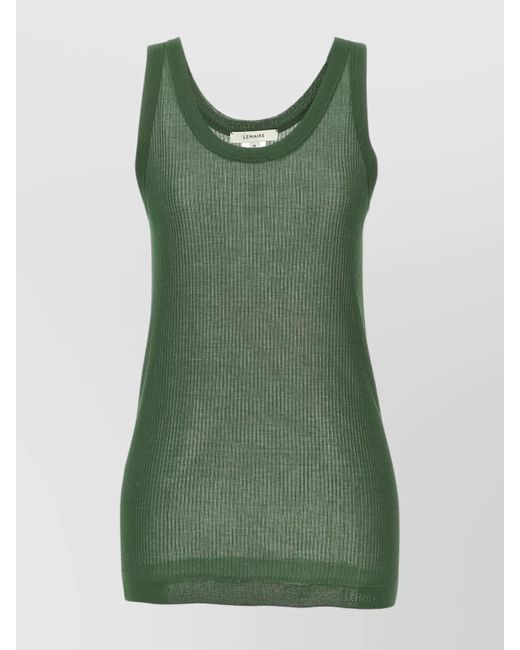 Lemaire Seamless Rib Tank Top in Green | Lyst