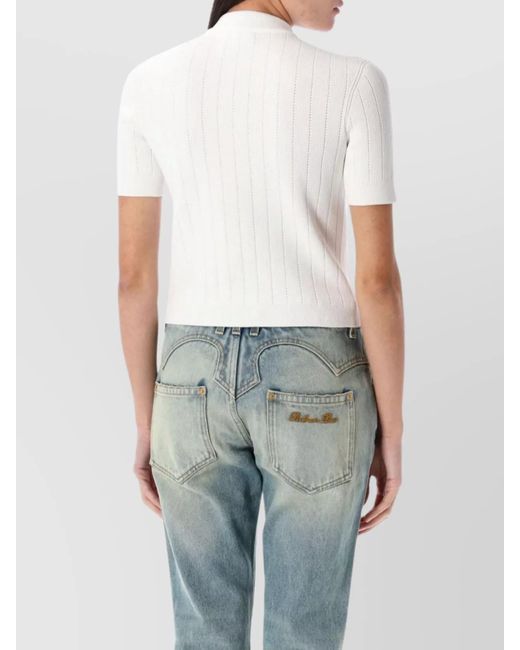 Balmain Knitted Cardigan Four Pockets in Blue | Lyst UK