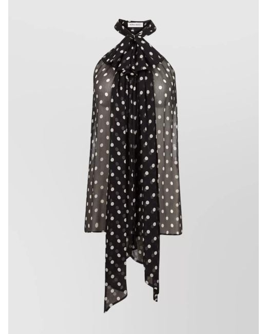 Nina Ricci Bow Halterneck Polka Dot Sheer Tie | Lyst UK