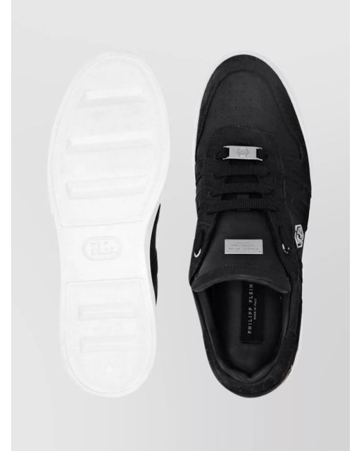 Philipp Plein Low-Top Sneakers With Contrast Rubber Sole in Black for ...