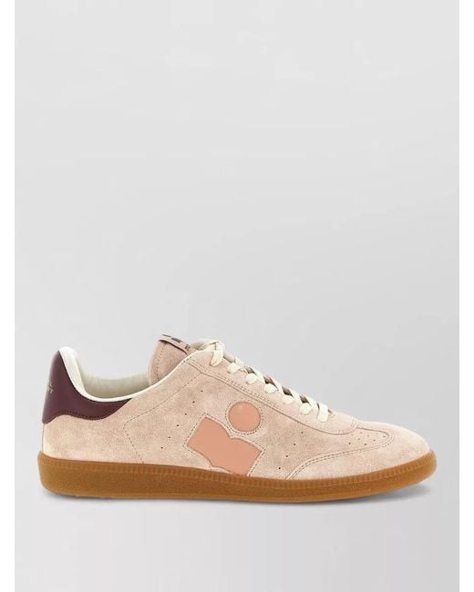 Isabel Marant Bryce Sneakers Suede Upper Rubber Sole in Natural | Lyst UK