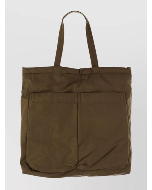 Aspesi Rectangular Tote Bag Dual Handles in Natural | Lyst
