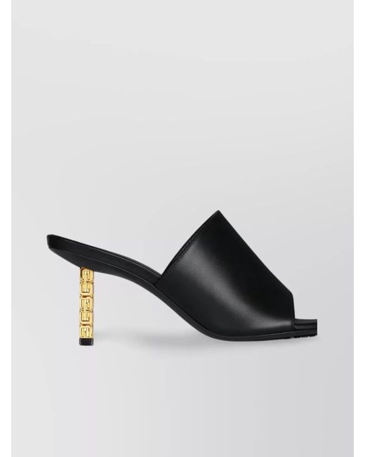 Givenchy Golden G Cube Stiletto Mules in Black | Lyst UK