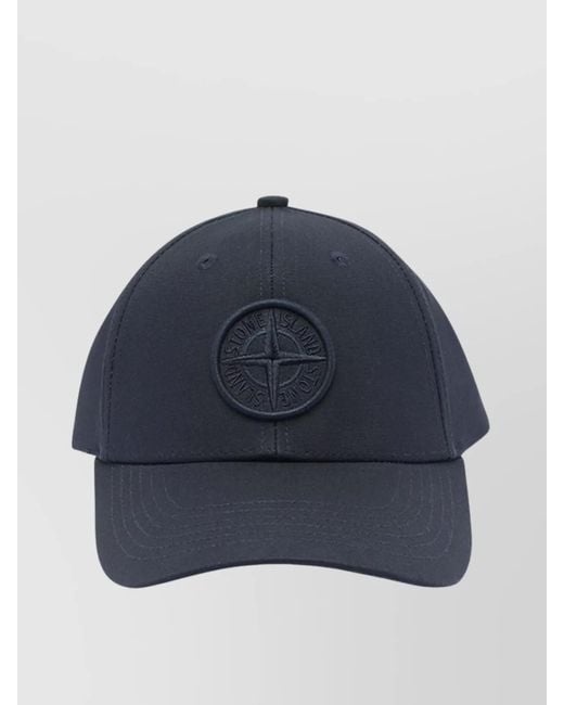 Stone Island Versatile Cap With Curved Brim And Logo in Blue for Men | Lyst