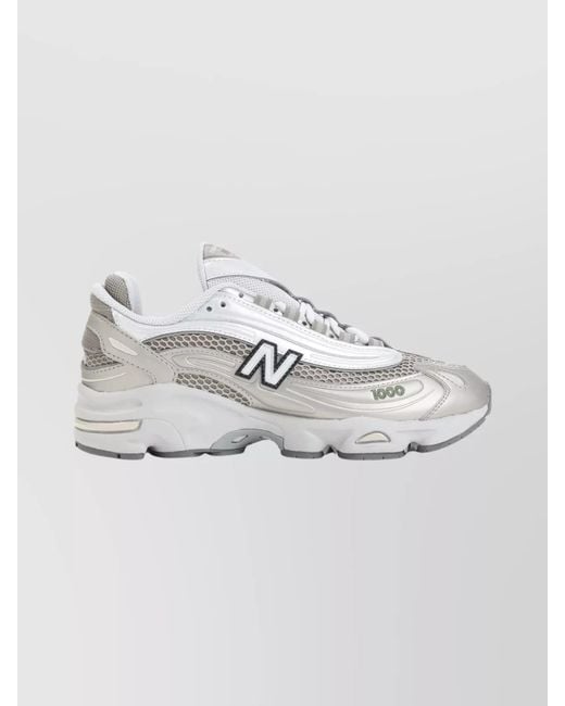 New Balance Leather Low-Top Sneakers in Metallic for Men | Lyst