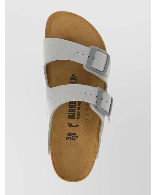 Birkenstock Arizona Open Toe Sandals With Textured Sole in Grey | Lyst UK