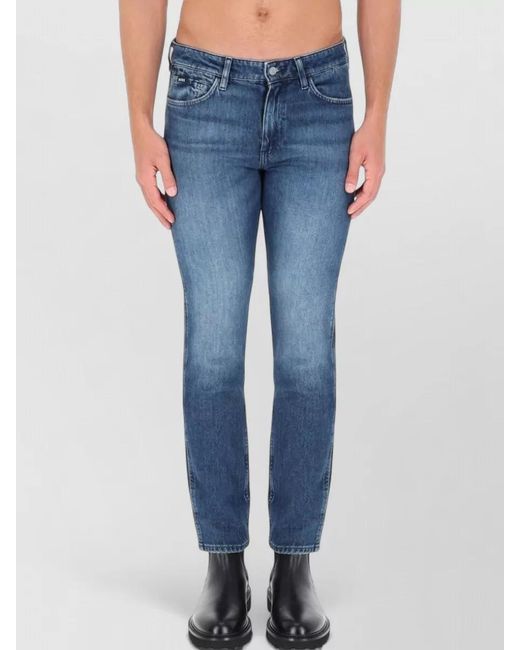 BOSS Denim Jeans Faded Effect Five Pockets in Blue for Men | Lyst UK
