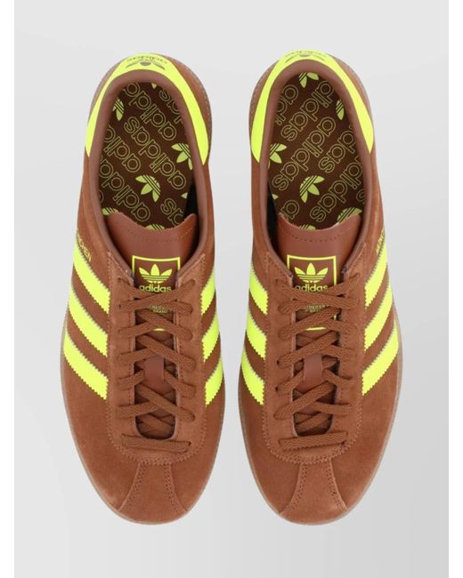 adidas Originals Striped Suede Sneakers Rubber Sole in Brown for Men ...
