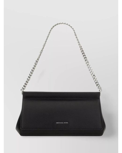 Michael Kors Rectangular Shape Clutch Bag With Chain Strap in White | Lyst