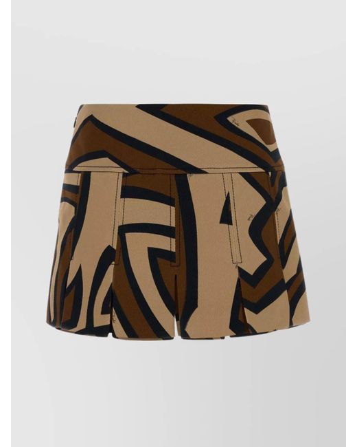 PUCCI High Waist Mini Skirt With Bold Pattern | Lyst UK