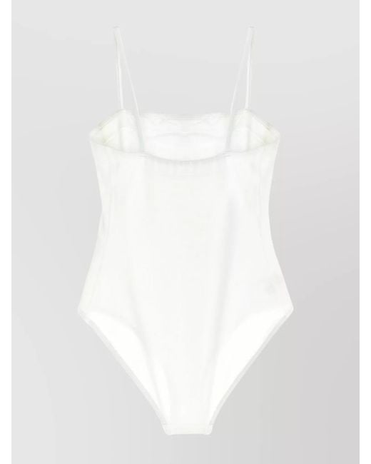 Eres Swimsuit Featuring Scoop Neckline And High-Cut Leg in White | Lyst