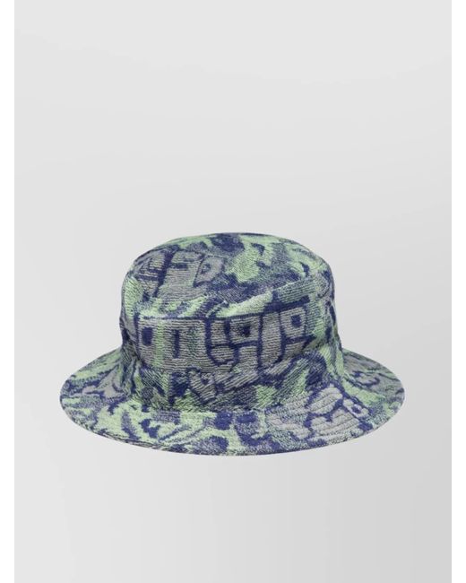Needles Patterned Texture Wide Brim Cap in Blue for Men | Lyst