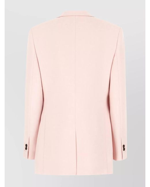 Burberry Jackets With Back Vent And Front Pockets in Pink | Lyst UK