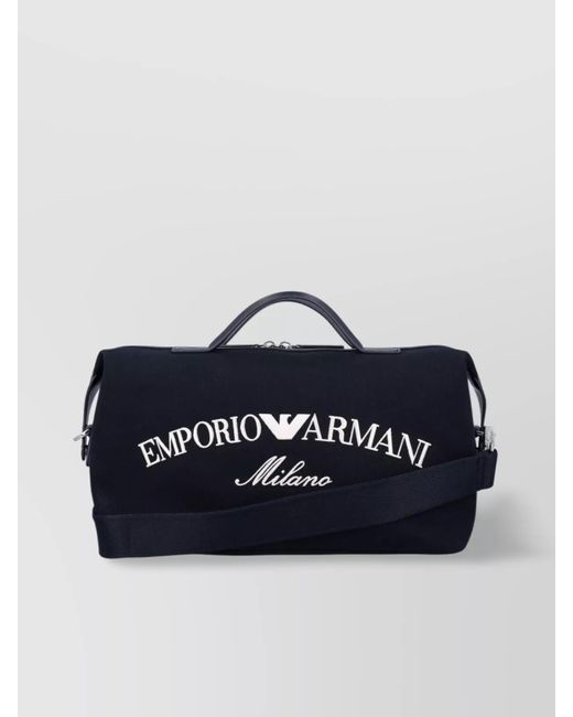 Emporio Armani Top Handle Carryall With Detachable Strap in Blue for ...