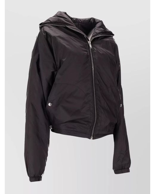 Rick Owens Windbreaker With Hood And Pockets in Black | Lyst UK