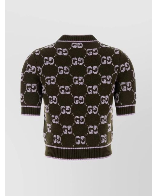 Gucci Wool Sweater Featuring Embroidered Design in Black | Lyst UK