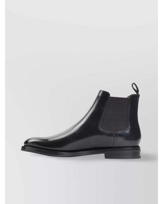 Church's Brushed Calf Leather Chelsea Ankle Boots in Black | Lyst UK