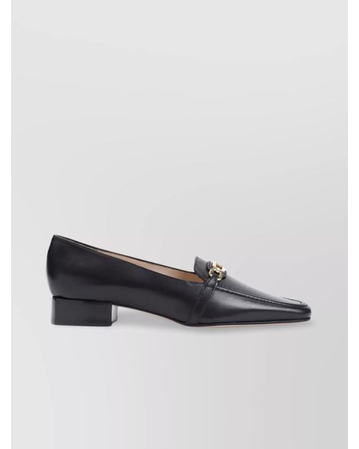 Tom Ford Hardware Loafers Leather Squared Sole Stitching in Black | Lyst