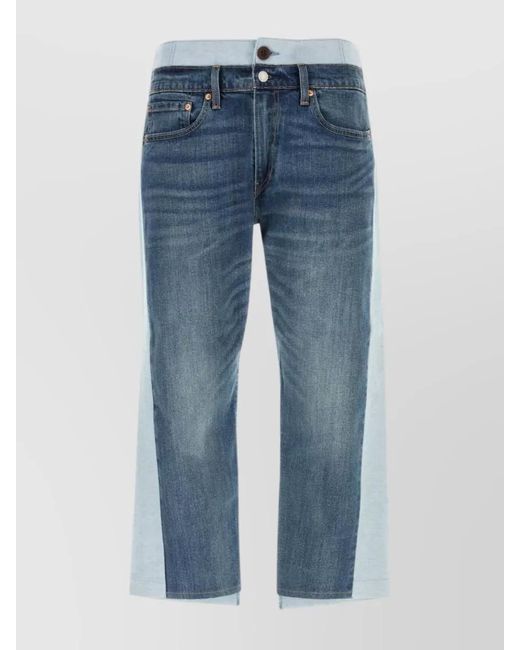 Junya Watanabe Contrasting Tone Denim Jeans in Blue for Men | Lyst