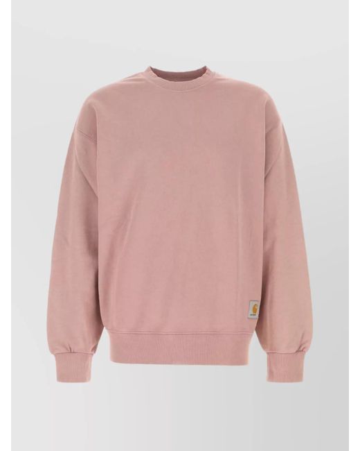 Carhartt Hudson Sweat Cotton Cuffs And Hem in Pink for Men | Lyst UK