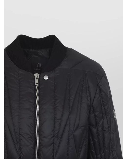 Moncler Rick Owens Geocamo Quilted Flight Jacket in Black | Lyst UK
