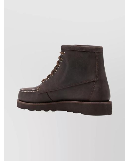 Sebago Suede Ankle Boots With Round Toe Design in Brown for Men | Lyst UK