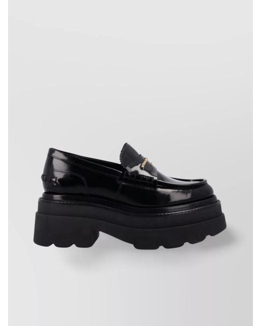 Alexander Wang Chunky Sole Lace-Up Shoes With Metal Detail in Black ...