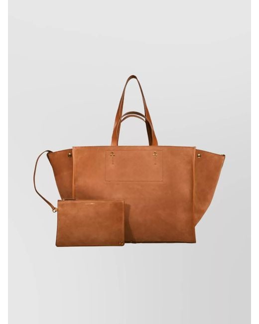 Jérôme Dreyfuss Léon L Shoulder Bag With Dual Handles in Brown | Lyst UK