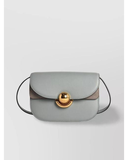 Furla Mini Crossbody Bag 'Sfera' Leather in Gray | Lyst
