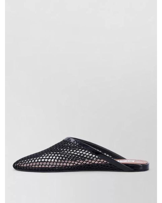 Alaïa Fishnet Flat Mules Rubber Sole | Lyst UK