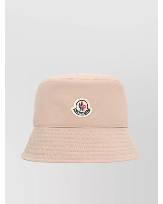 Moncler Reversible Bucket Hat Soft Texture in Pink | Lyst