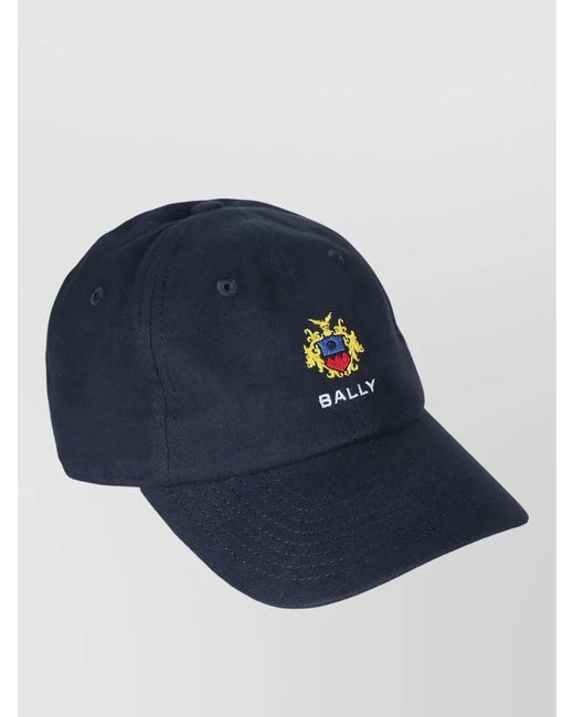 Bally Logo Cap Featuring Curved Brim in Blue for Men | Lyst UK