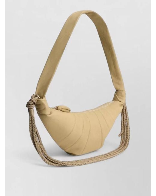 Lemaire Curved Shoulder Bag Knotted Rope Strap | Lyst UK