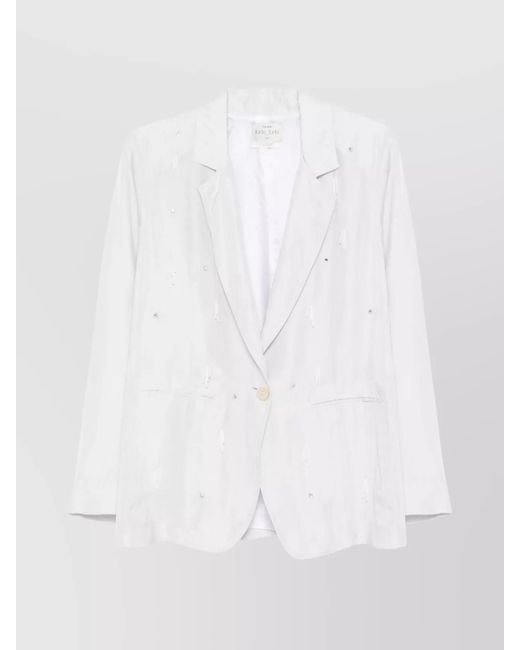 Forte Forte Embellished Double-Breasted Silk Jacket With Button ...