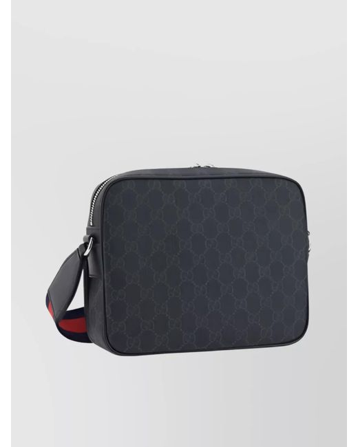 Gucci Jacquard Print Crossbody Bag in Blue for Men | Lyst UK