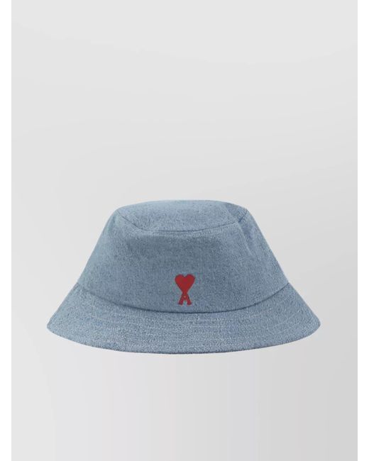 Ami Paris Denim Bucket Hat For Modern Style in Blue for Men | Lyst