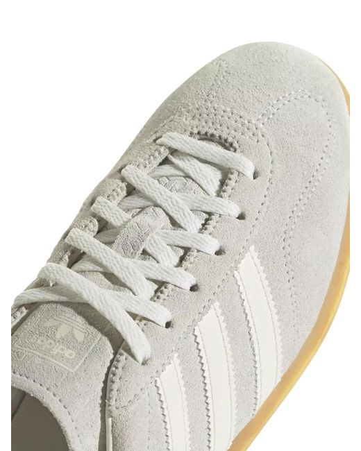 adidas Gazelle Low Profile Suede Sole Sneaker in White | Lyst UK
