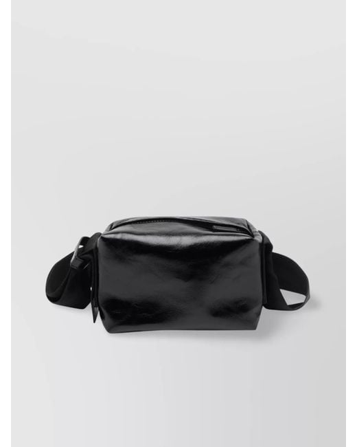 Uma Wang Leather Shoulder Bag in Black | Lyst