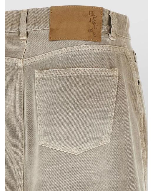 Haikure Cotton Asymmetric Skirt in Natural | Lyst UK