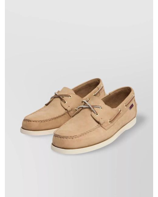 Sebago Leather Boat Shoes in Natural for Men | Lyst