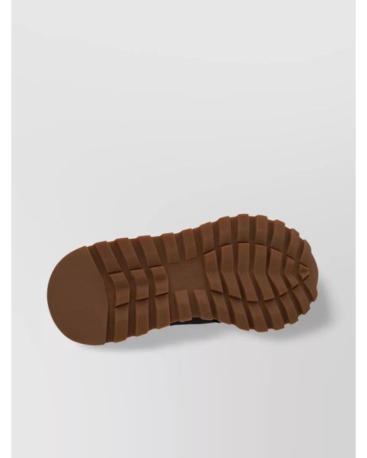 Brunello Cucinelli Leather Logo Patch Sneakers in Black | Lyst UK