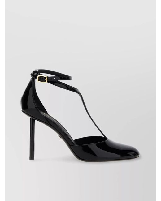 Ferragamo 'T-Bar Strap Pointed Toe Stiletto Pumps' in White | Lyst