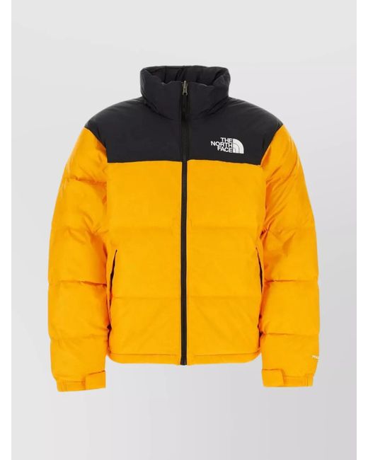 The North Face Two-Tone Nylon Down Jacket in Yellow for Men | Lyst
