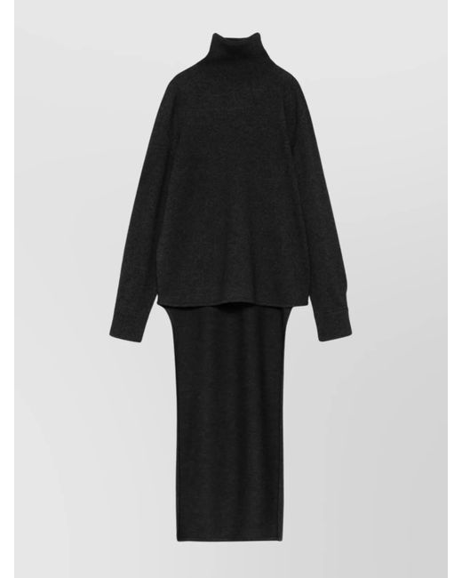 Givenchy Knitwear High Neck Mélange Effect in Black | Lyst UK