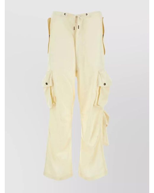 DARKPARK Cream Wool Cargo Pants in Natural | Lyst